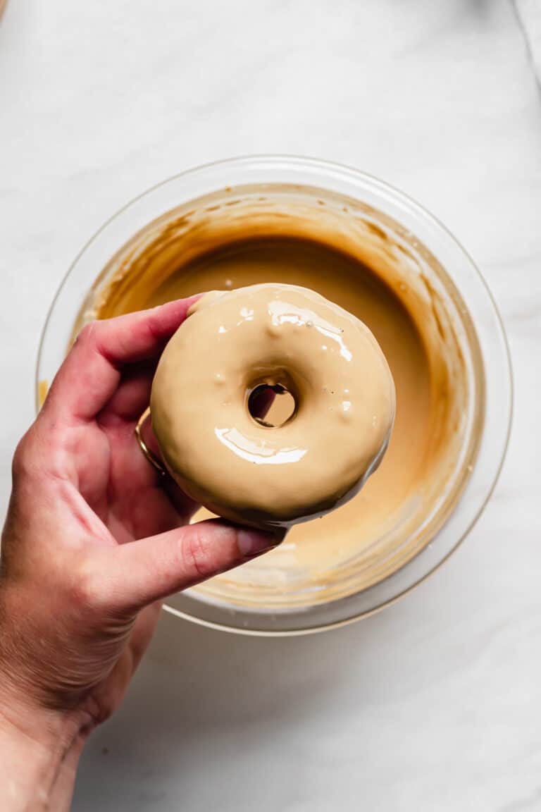 Coffee Toffee Baked Donuts » The Cozy Plum