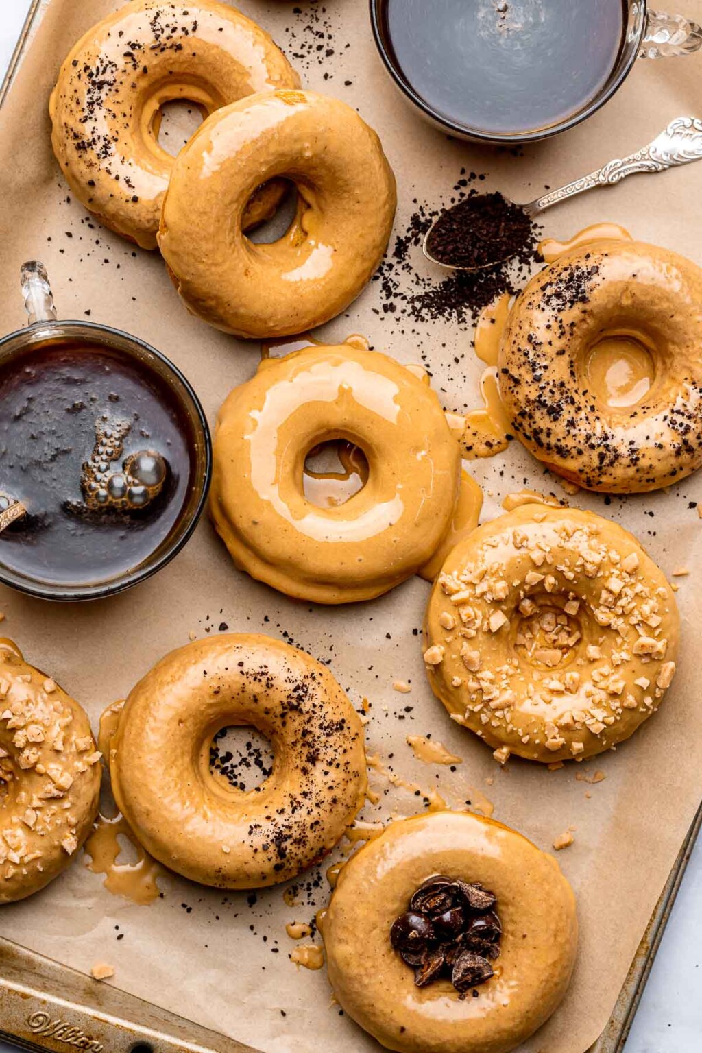 Baked Coffee Donuts with Coffee Glaze – The Cozy Plum