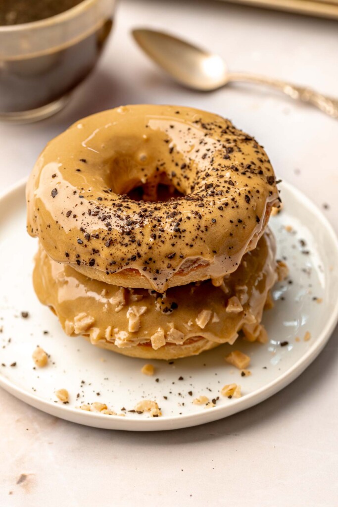 Baked Coffee Donuts with Coffee Glaze – The Cozy Plum