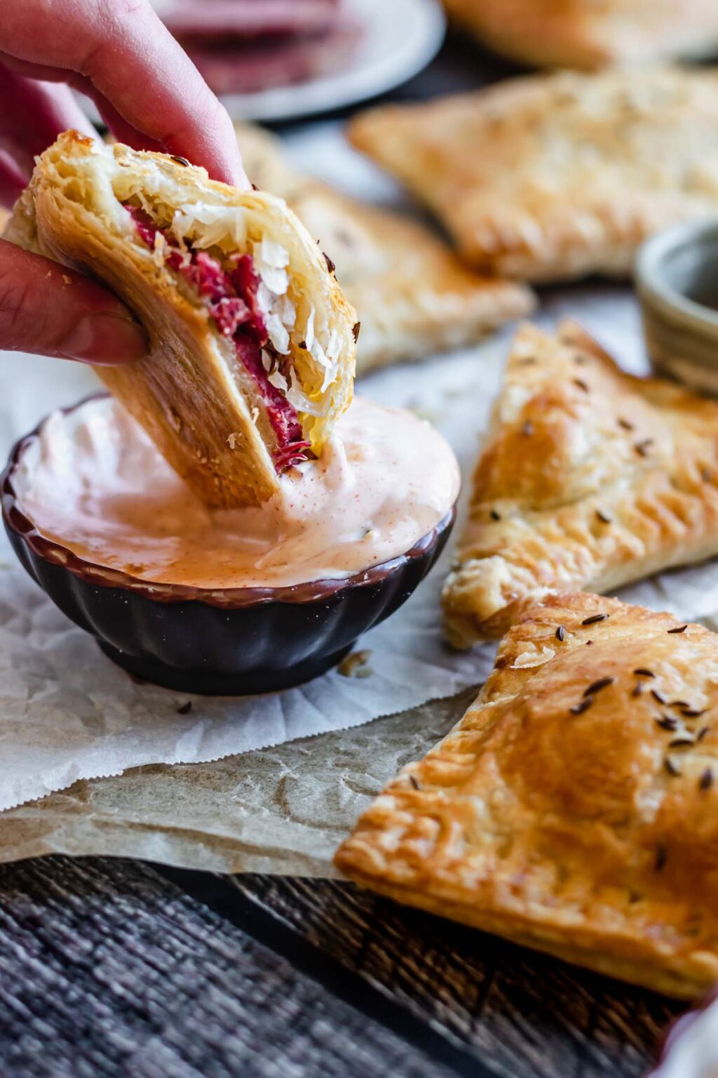 Reuben Hand Pies – The Cozy Plum