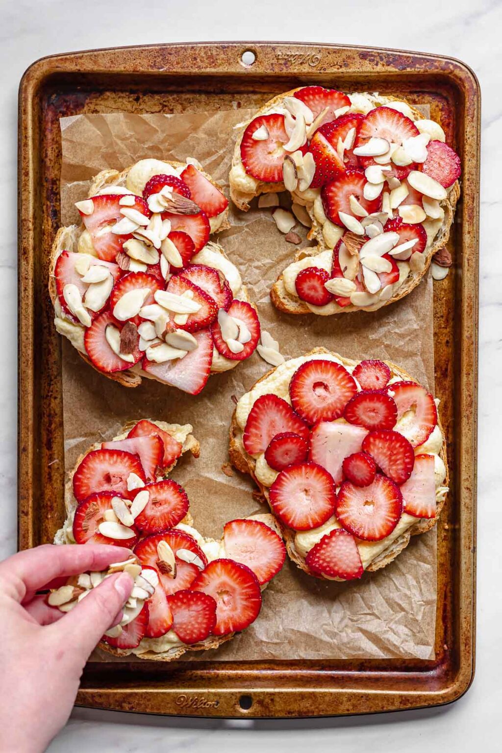 Strawberry Almond Bostock Pastry with Croissant – The Cozy Plum