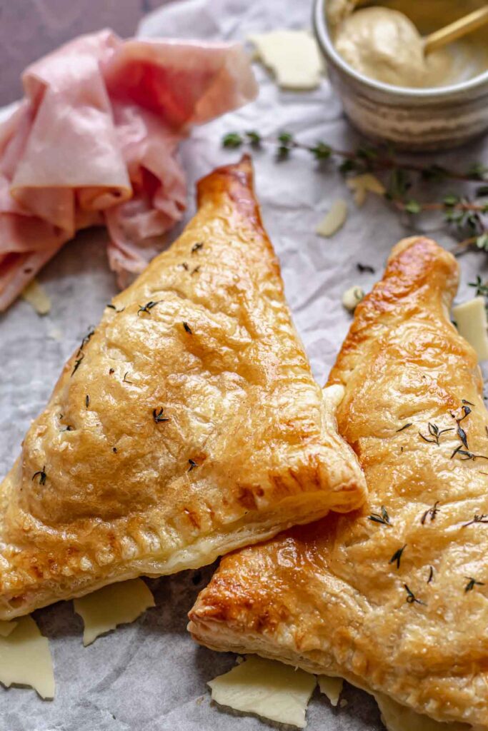 Puff Pastry Ham and Cheese Turnovers – The Cozy Plum