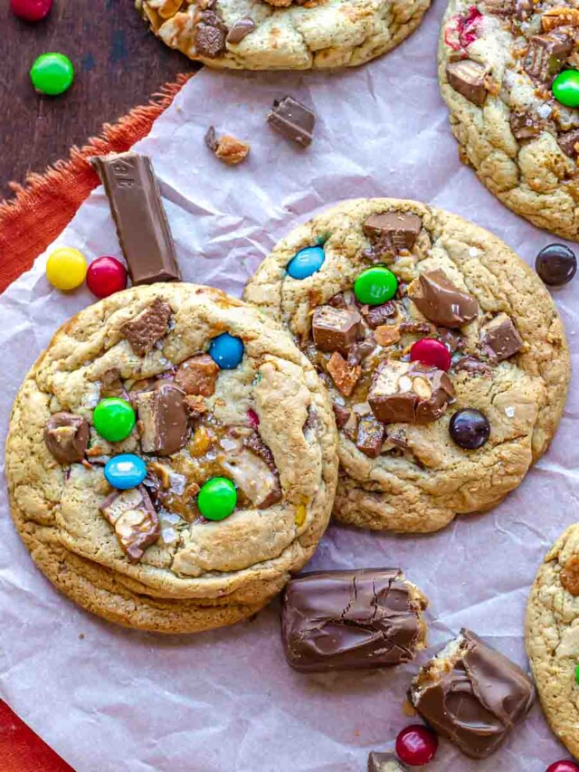 Cookies with Leftover Halloween Candy – The Cozy Plum