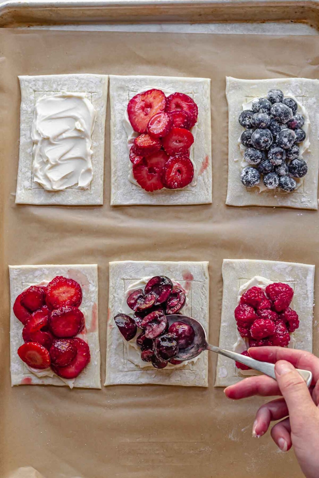 Fruit and Cream Cheese Puff Pastry Danish – The Cozy Plum