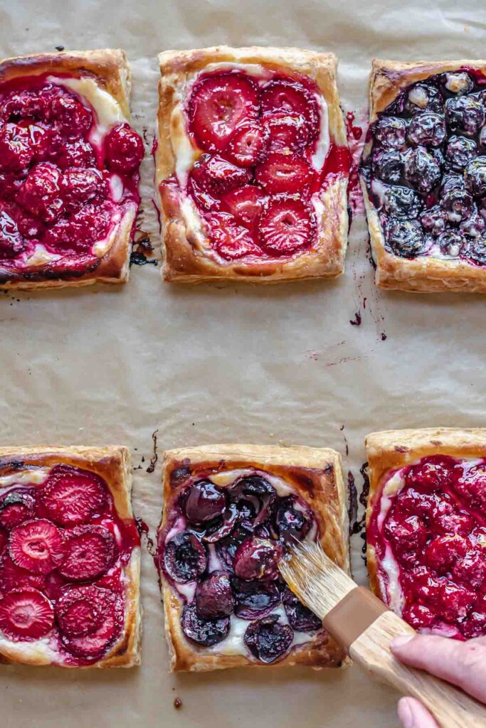 Fruit and Cream Cheese Puff Pastry Danish – The Cozy Plum
