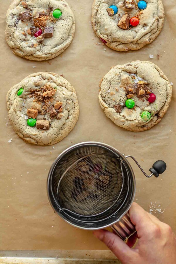 Leftover Halloween Candy Cookies – The Cozy Plum