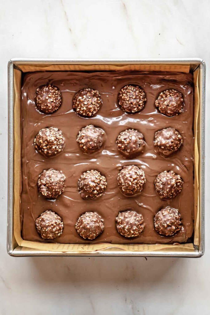 Ferrero Rocher Brownies – The Cozy Plum