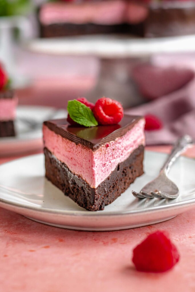 Chocolate Raspberry Mousse Cake – The Cozy Plum