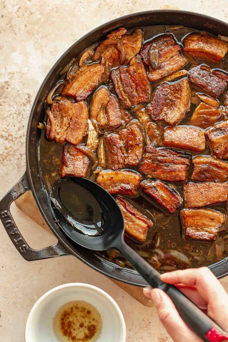 Braised Pork Belly Sliders with Asian Slaw – The Cozy Plum