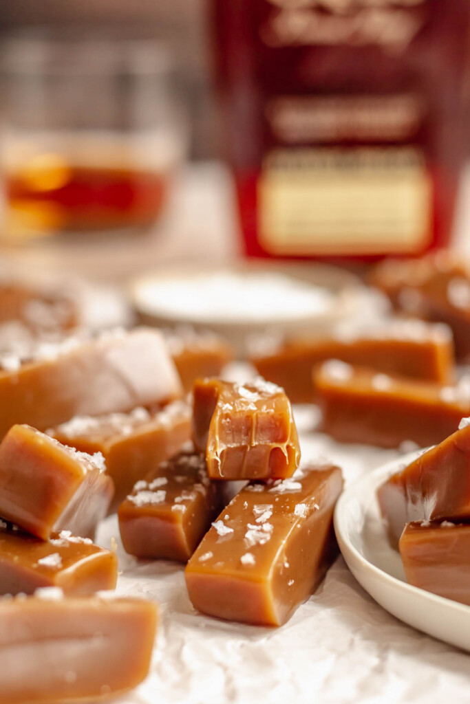 Salted Bourbon Caramels – The Cozy Plum