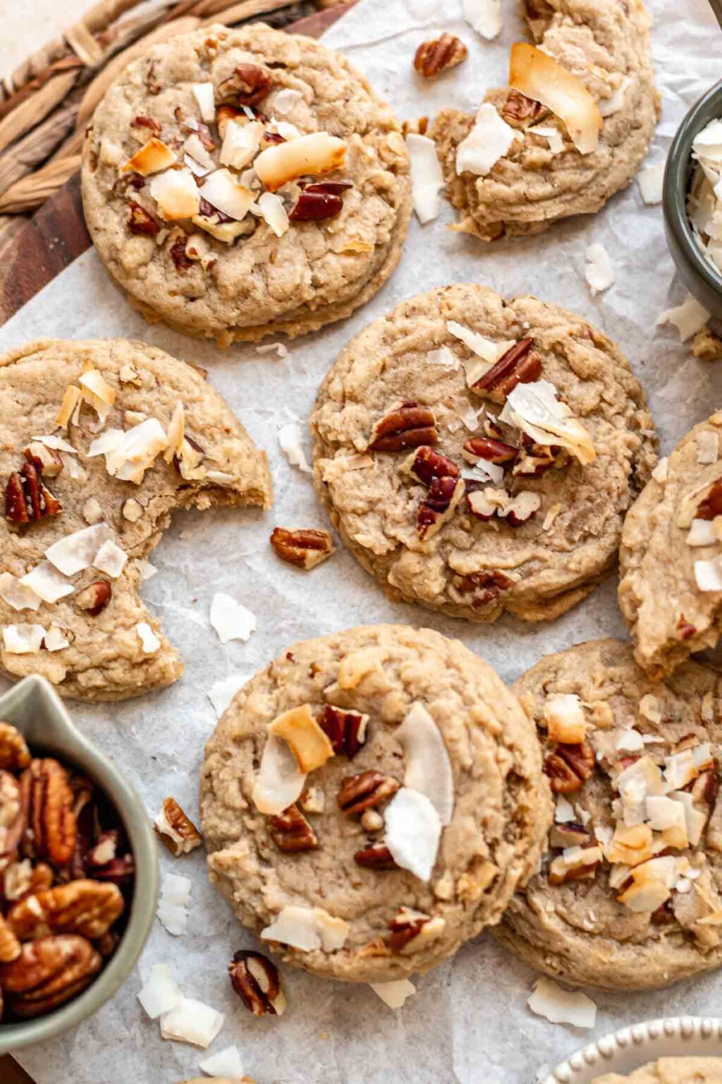 Coconut Pecan Cookies – The Cozy Plum