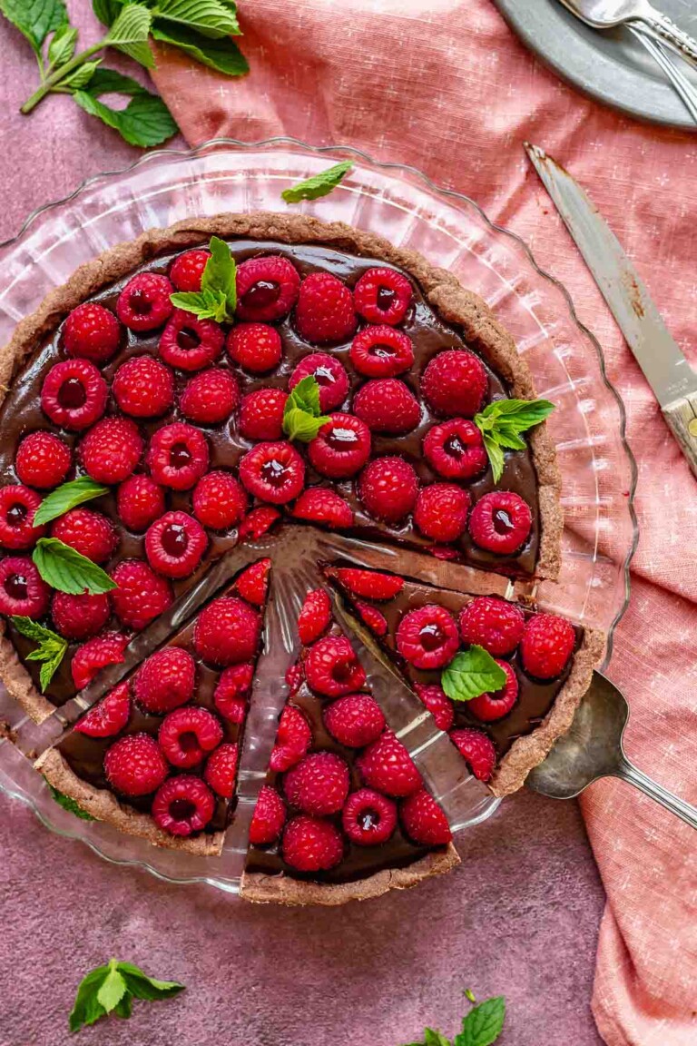 Chocolate Raspberry Tart – The Cozy Plum