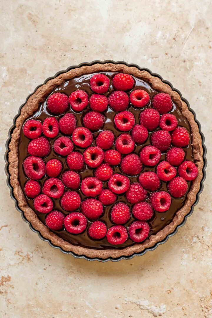 Chocolate Raspberry Tart – The Cozy Plum
