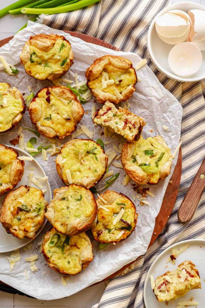 Mini Quiche with Puff Pastry – The Cozy Plum