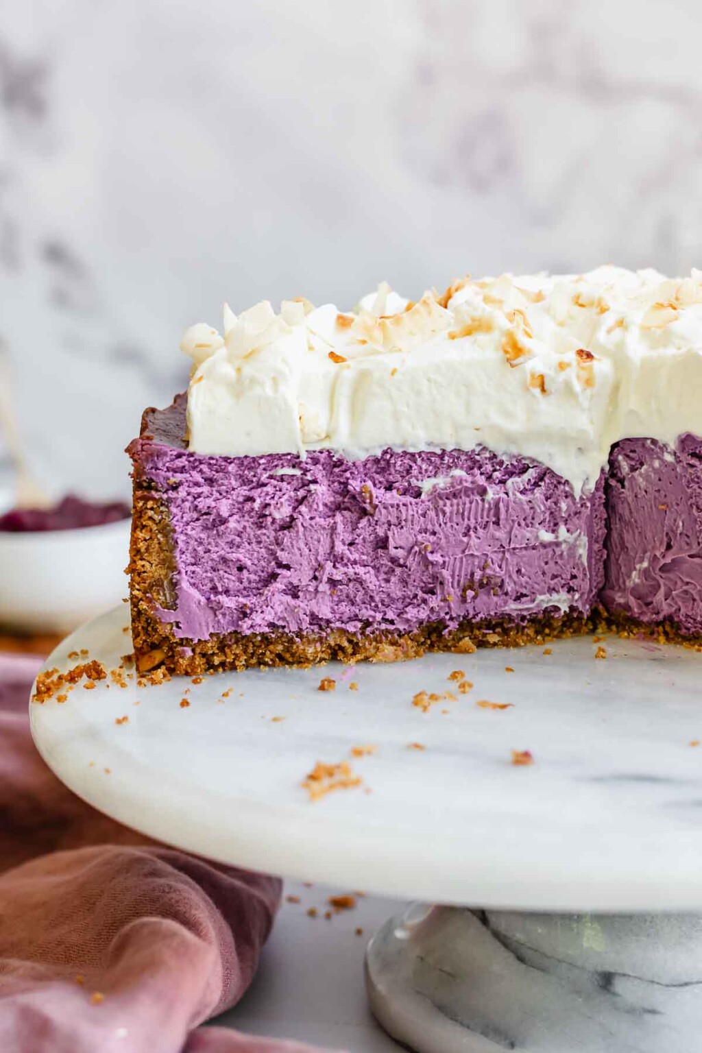 Ube Cheesecake – The Cozy Plum
