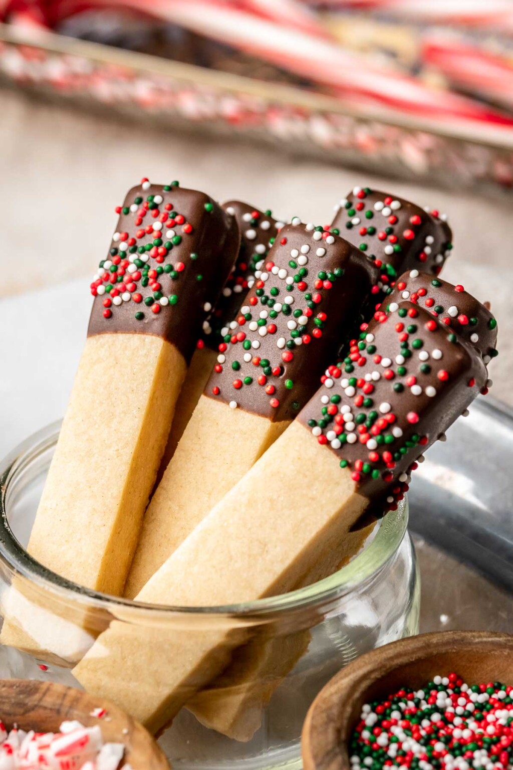 Chocolate-Dipped Cookie Sticks – The Cozy Plum
