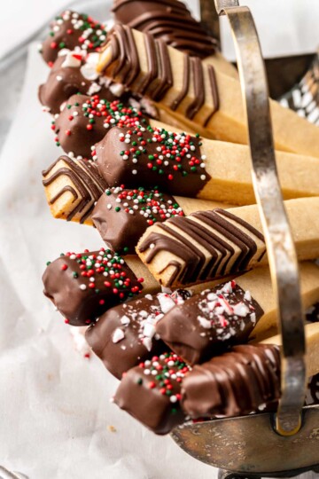 Chocolate-Dipped Cookie Sticks – The Cozy Plum