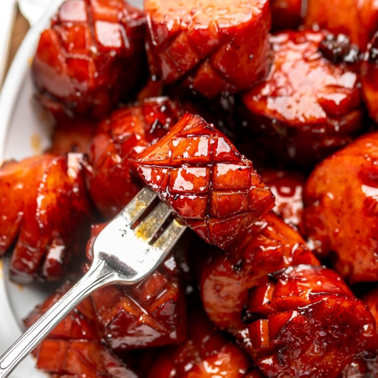 Sweet and Spicy Kielbasa Bites (2 Ingredients) – The Cozy Plum