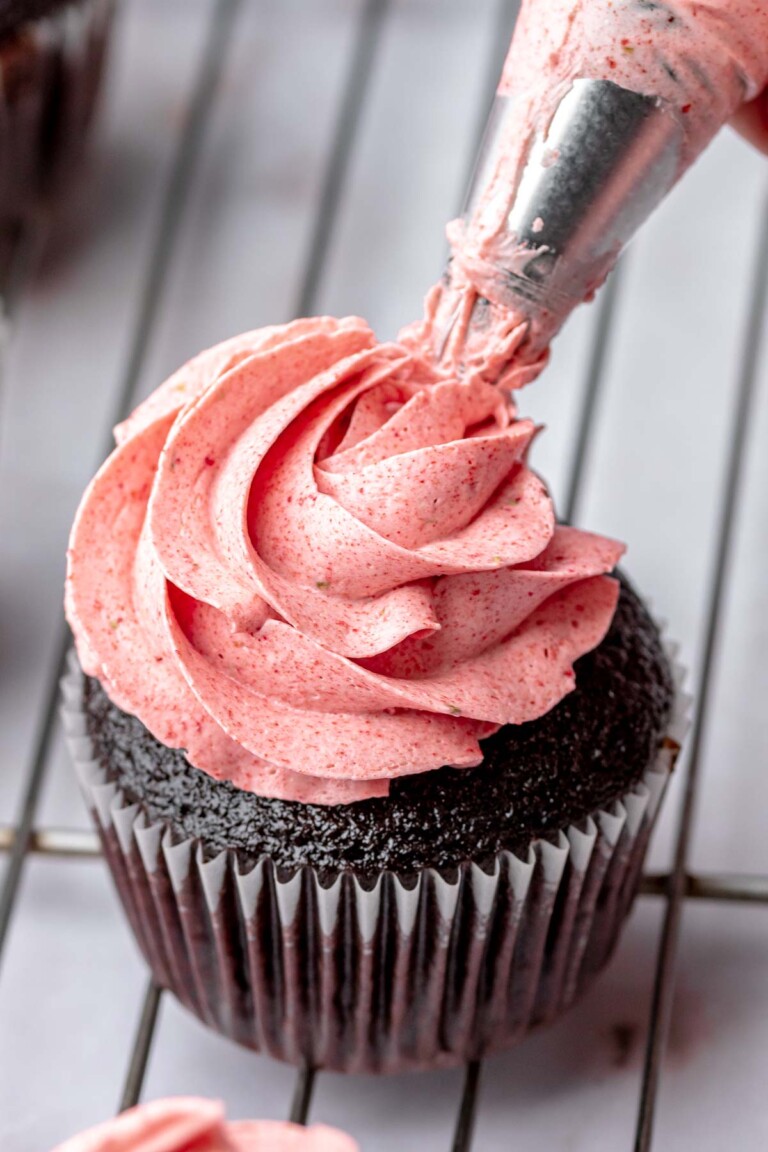 Strawberry Swiss Meringue Buttercream