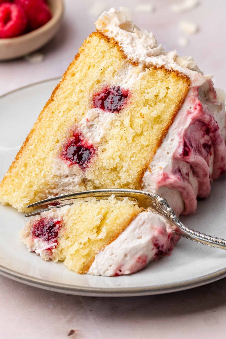 Raspberry Coconut Cake – The Cozy Plum