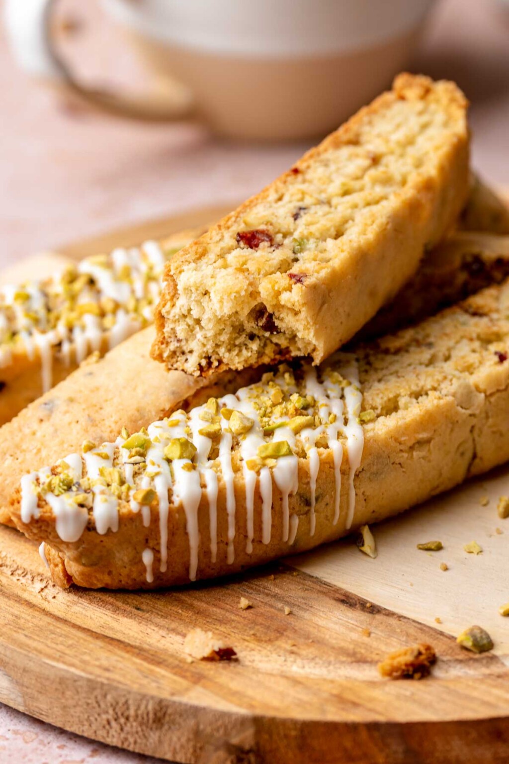 Cranberry Pistachio Biscotti – The Cozy Plum