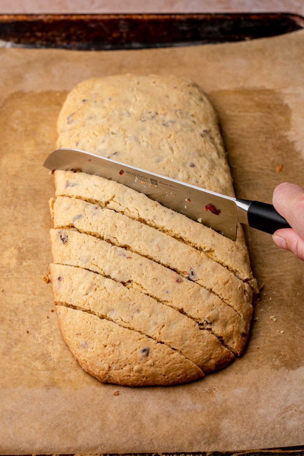 Cranberry Pistachio Biscotti – The Cozy Plum